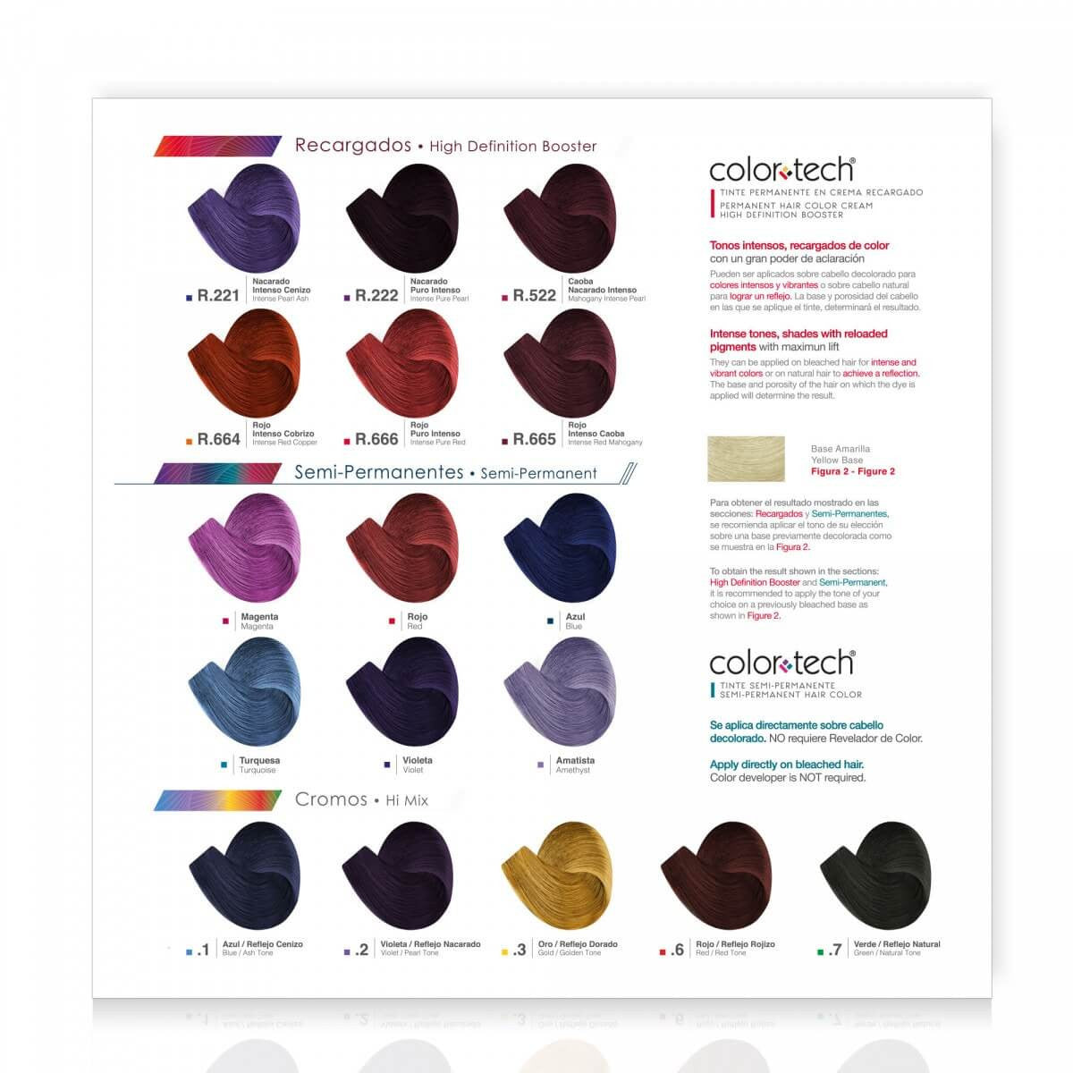 Tinte para cabello Color Tech Nutrapel